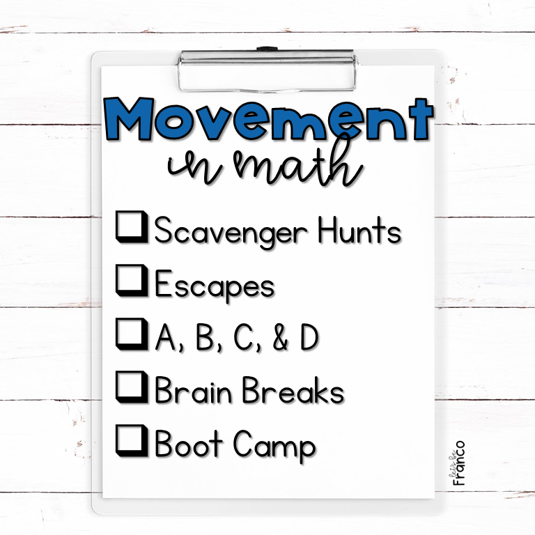 5 Ways to Add Movement in a Math Classroom - count on kupe